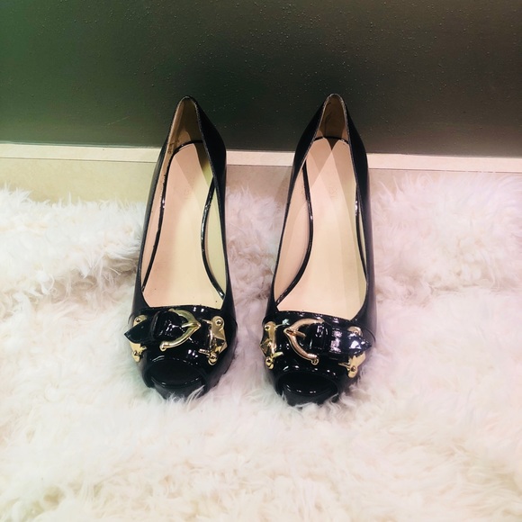 Shoes | Buckle Detail Peep Toe Heels | Poshmark